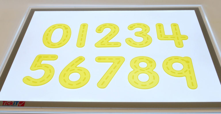 Transparent Trace Numbers (10pcs) - Play‘n’Learn New Zealand