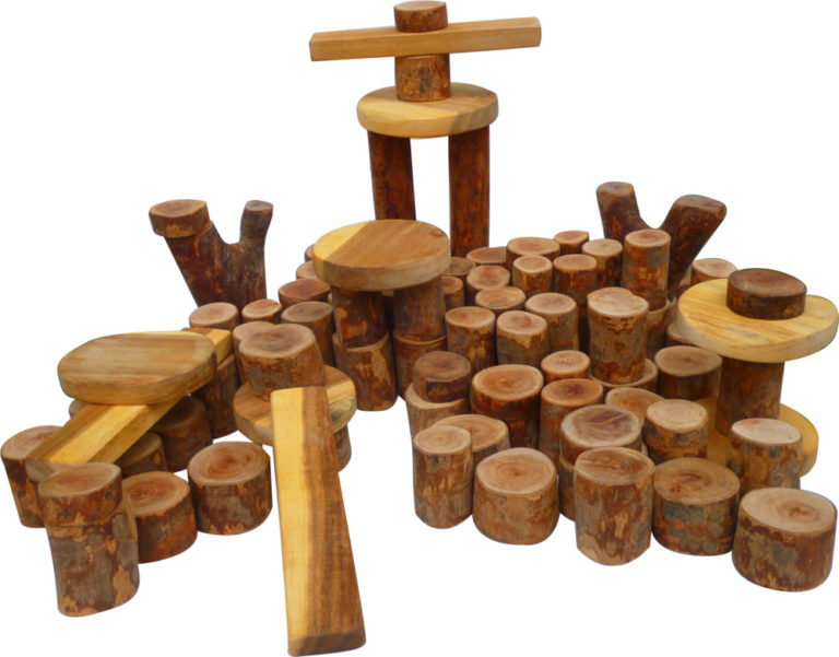 Assorted Tree Blocks (108pcs) - Play‘n’Learn New Zealand