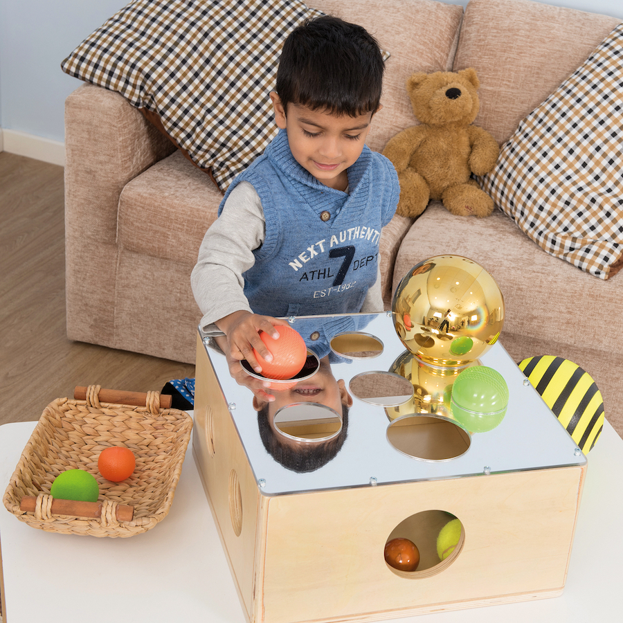 Open Play Posting Box with Mirror - Play‘n’Learn New Zealand