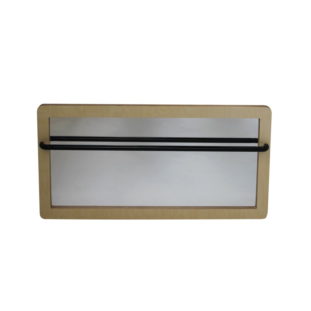 Infant Wall Mirror with Metal Rail - Play‘n’Learn New Zealand