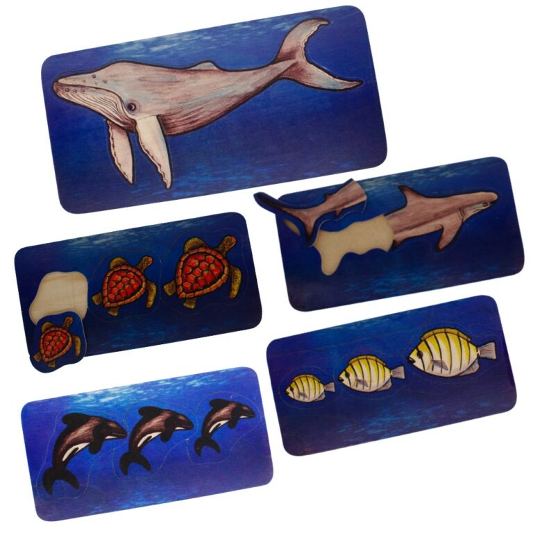 Ocean Animal Puzzle Set (5pcs) - Play‘n’Learn – Educational Resources