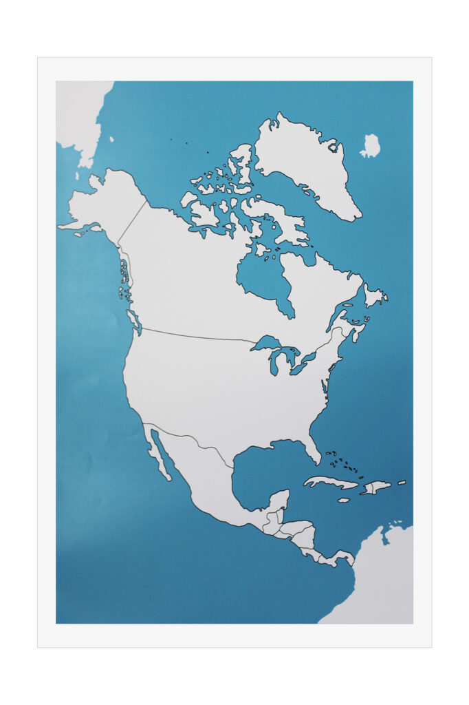 Puzzle Map of North America Control - Unlabelled - Play‘n’Learn New Zealand
