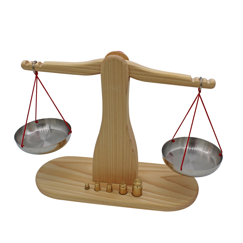 Wooden Balance Scales with Weights - Play‘n’Learn New Zealand