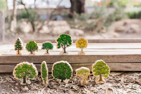 Wooden Trees (10pcs) - Play‘n’Learn New Zealand