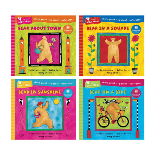 Bear Adventures Baby Proof Book Set (4pcs) - Play‘n’Learn New Zealand