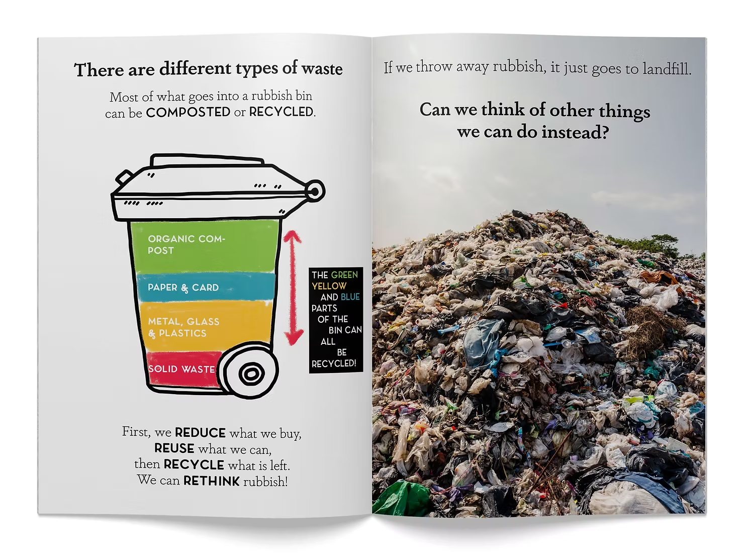 Reduce, Reuse, Recycle, Rethink, Big Book - Play‘n’Learn – Educational ...