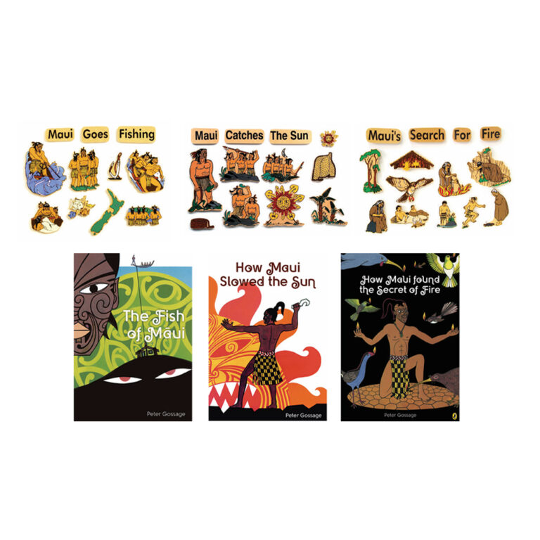 Maui Books & Magnetic Stories Set (6pcs) - Play‘n’Learn New Zealand