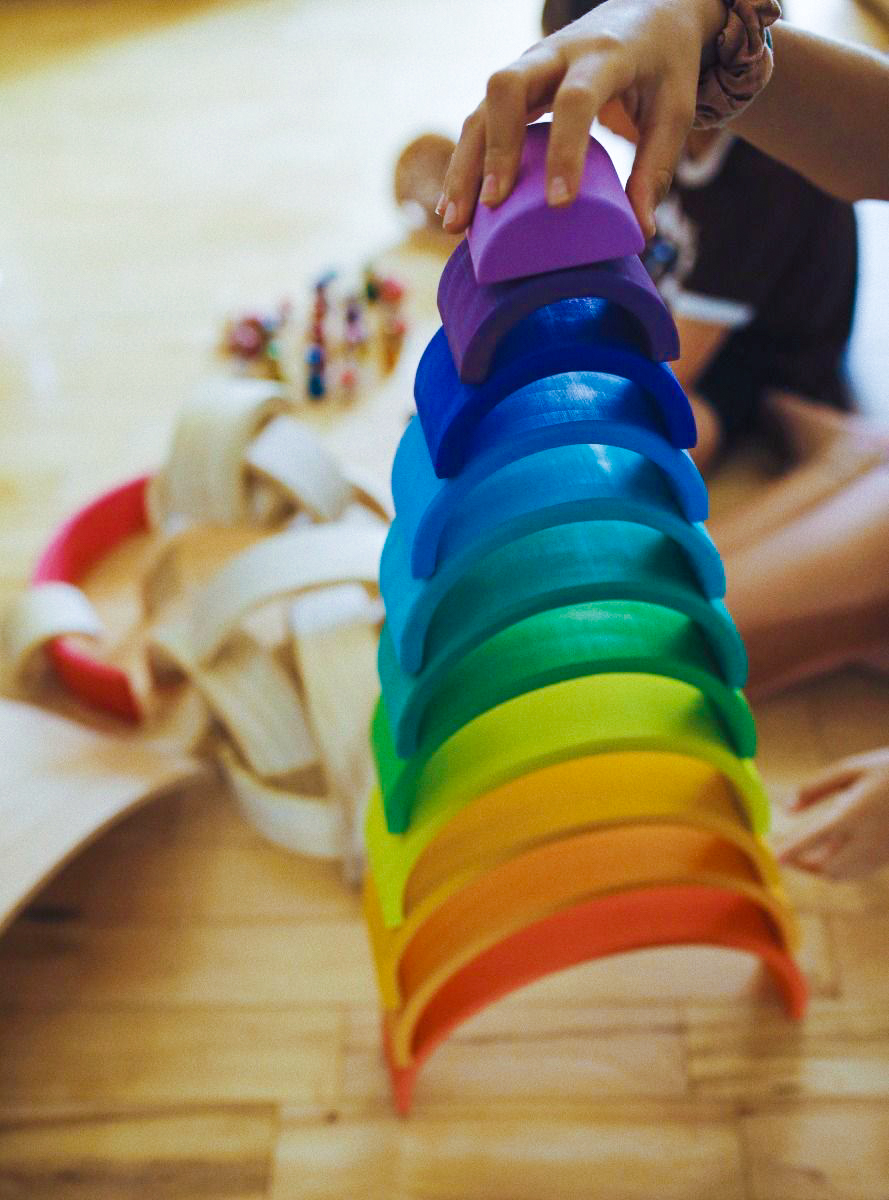 Large Rainbow Blocks (12pcs) - Play‘n’Learn New Zealand