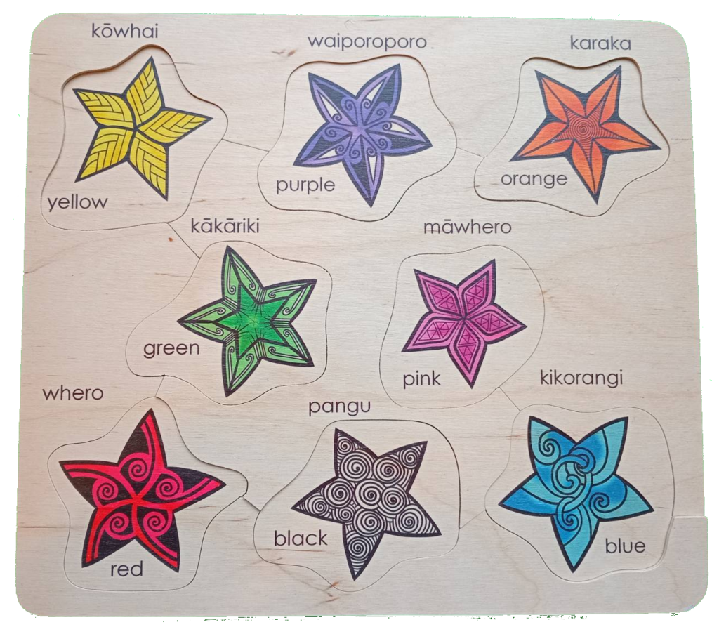 Matariki Star Colours Te Reo Puzzle - Play‘n’Learn New Zealand