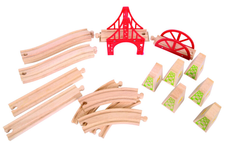 Wooden Train Track Bridge - Play‘n’Learn New Zealand