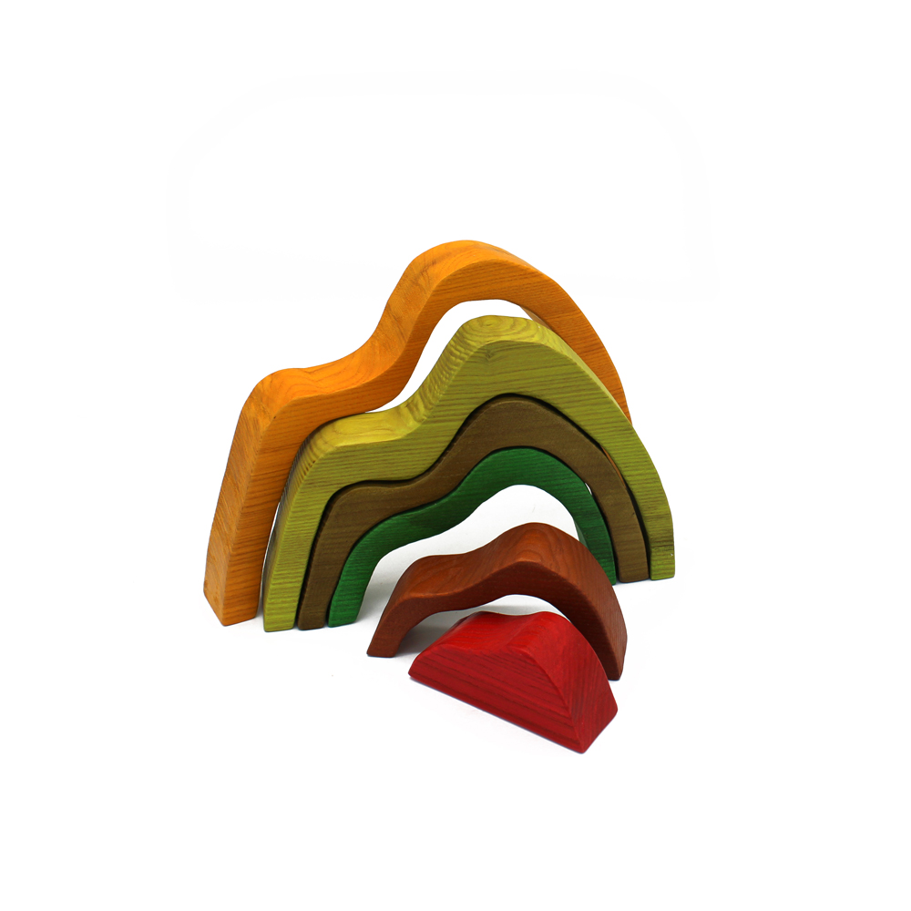 Stacking Mountain Blocks (6pcs) - Play‘n’Learn New Zealand