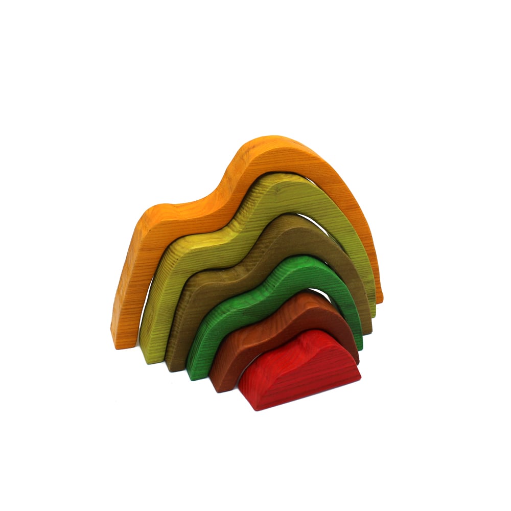 Stacking Mountain Blocks (6pcs) - Play‘n’Learn New Zealand