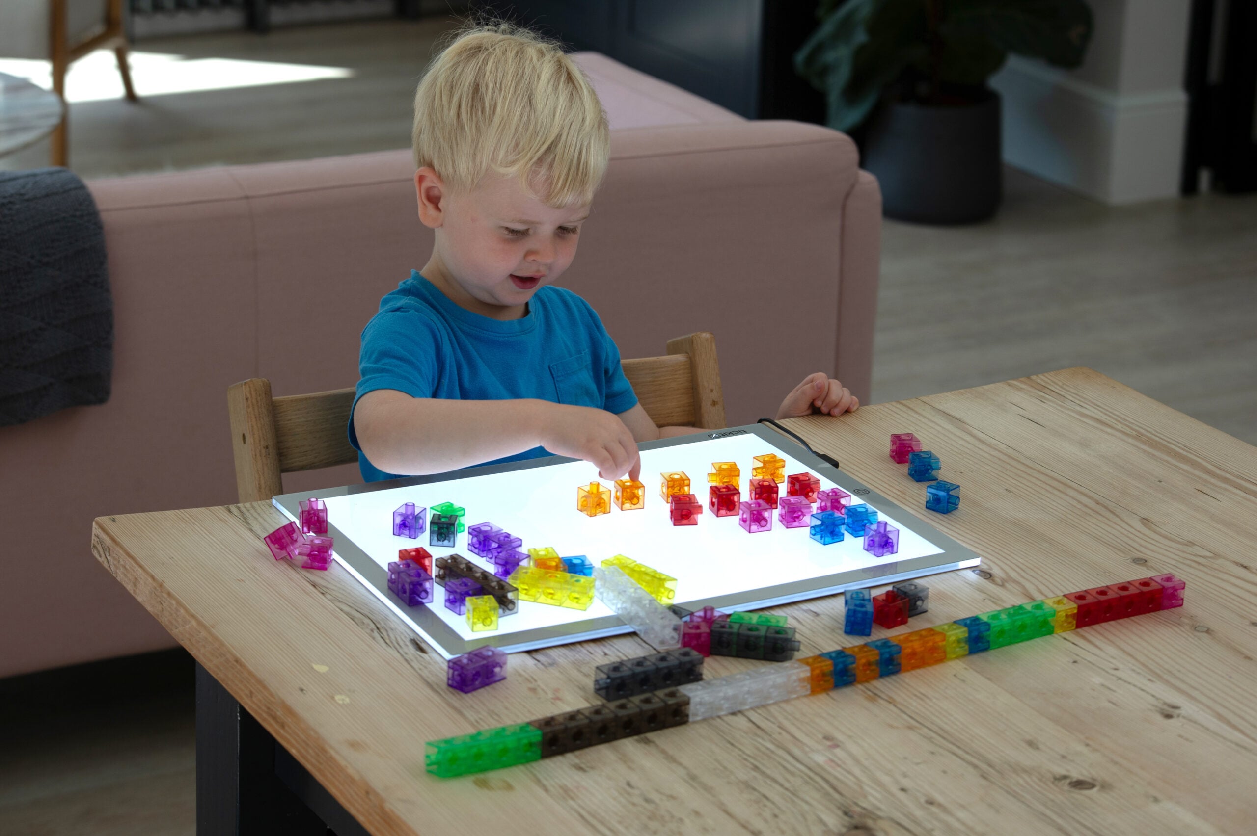 Transparent Colour Linking Cubes (100pcs) - Play‘n’Learn New Zealand